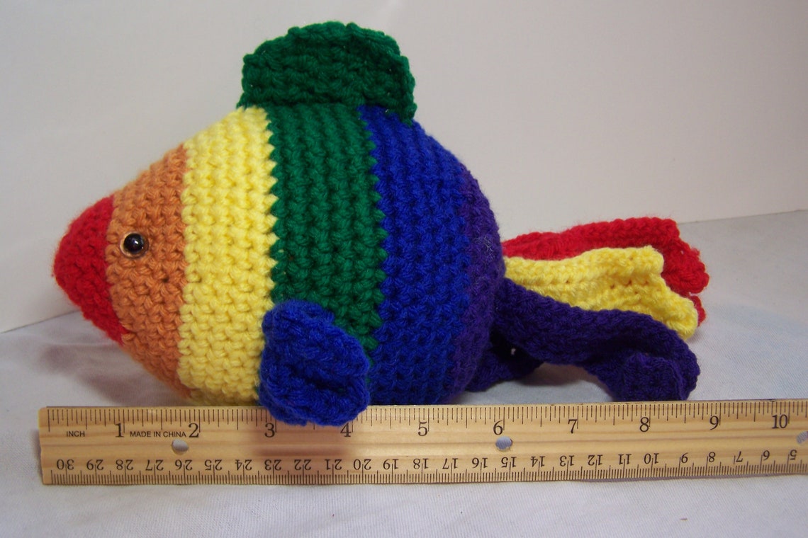 Rainbow Fish Toy Soft Rainbow Fish Stuffed Toy Fish Plush - Etsy UK