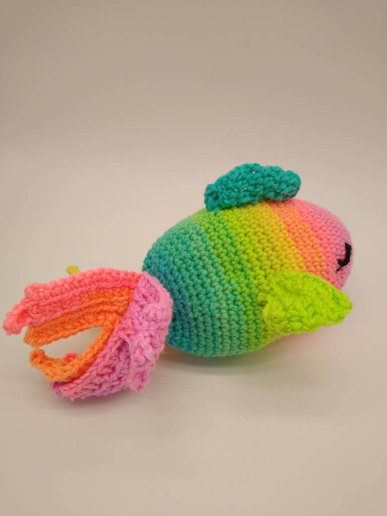 Rainbow Fish Toy Soft Rainbow Fish Stuffed Toy Fish Plush - Etsy UK