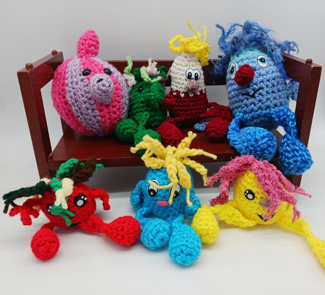 One-of-a-kind Plush Monsters, Original Design Colorful Monster Stuffies ...