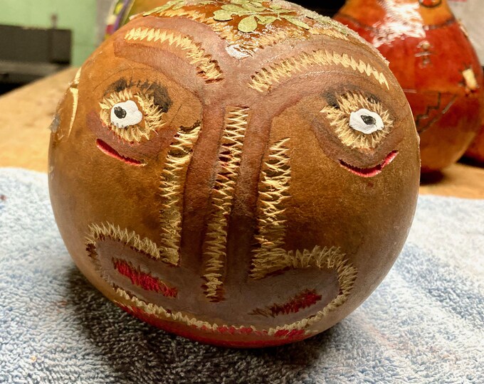 Unique Dried Gourd Head Ancient Design - Etsy
