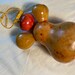 Christmas Gourd Angel, 71, Natural Brown With Red Face and Halo - Etsy