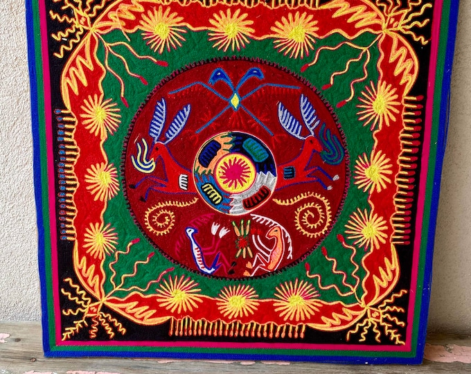 Collectors Huichol Yarn Painting - Cristobal Gonzales - Nierica ...