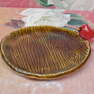 Red Cardinal Spoon Rest. Ring Holder. Teaspoon Rest. Tea Bag Rest ...