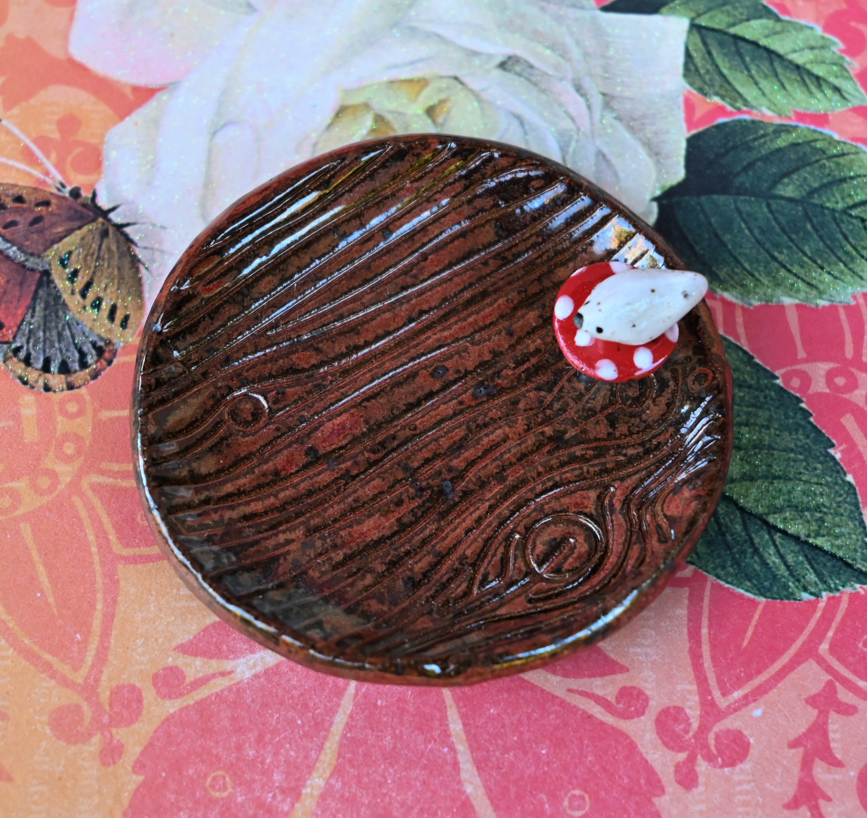Peace Dove Ring Dish. Mushroom Ring Holder. Tea Bag Rest Teaspoon Rest ...