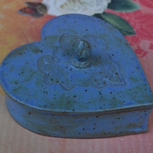 Jewelry Box. Ceramic Handmade Box. Lotus Heart Box. Lotus Flower ...