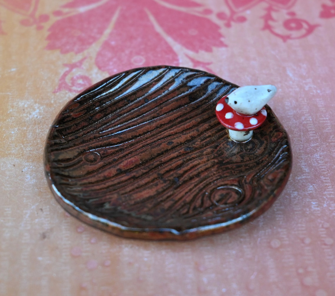 Peace Dove Ring Dish. Mushroom Ring Holder. Tea Bag Rest Teaspoon Rest ...