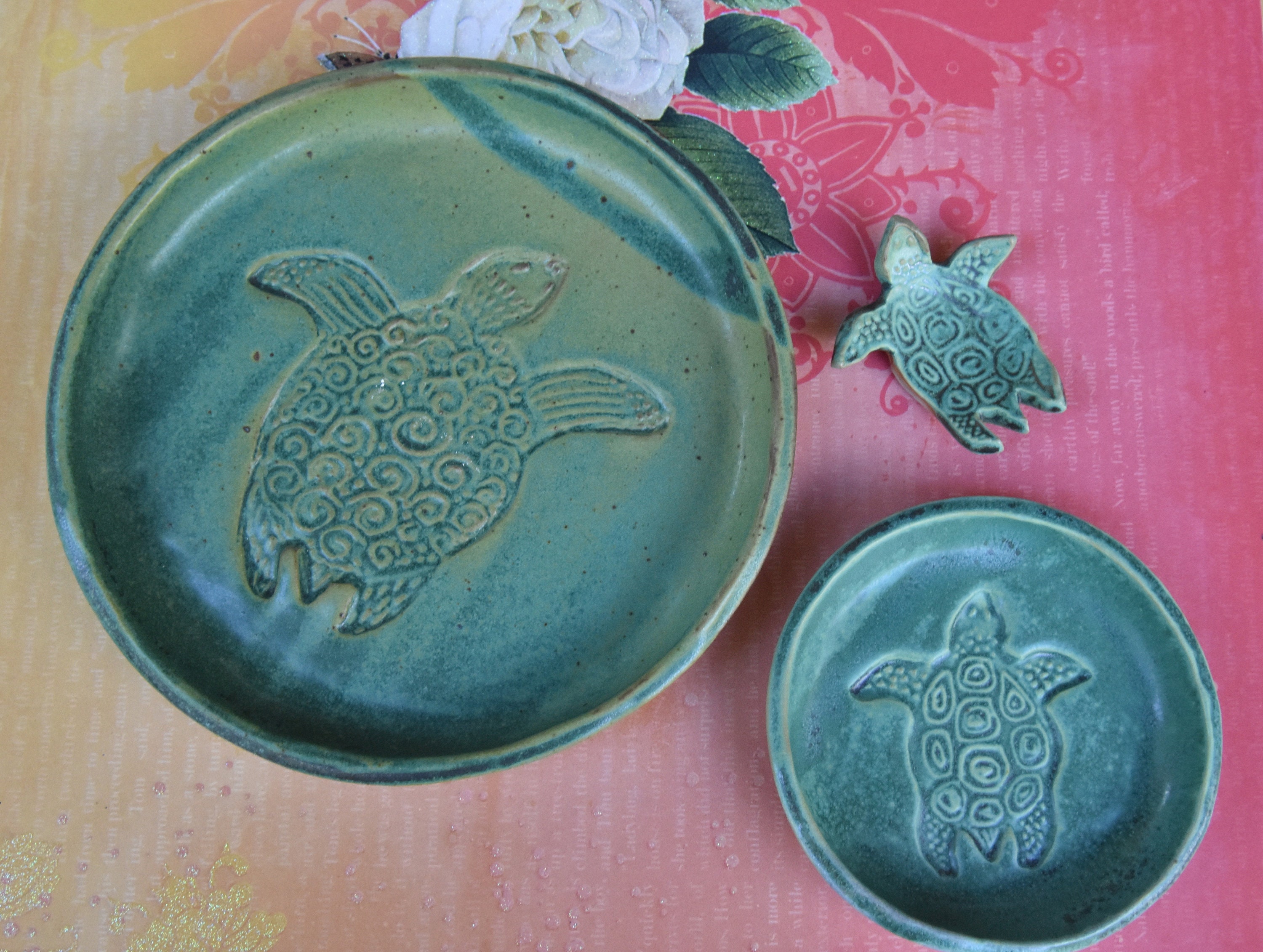 Turtle Plate. Sea Turtle Dish. Turtle Sushi Plate. Dessert Plate ...