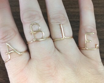 Wire initial | Etsy