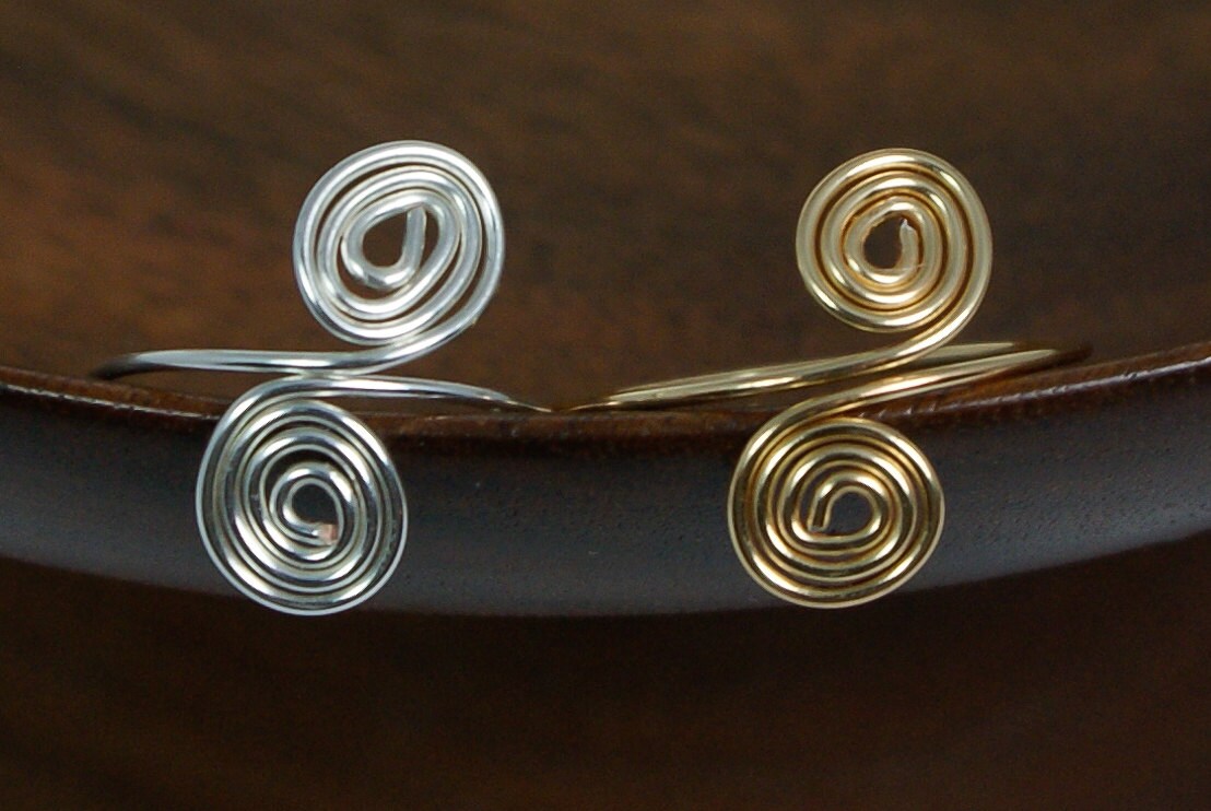 Spiral ring in gold or silver spiral ring toe ring spiral | Etsy