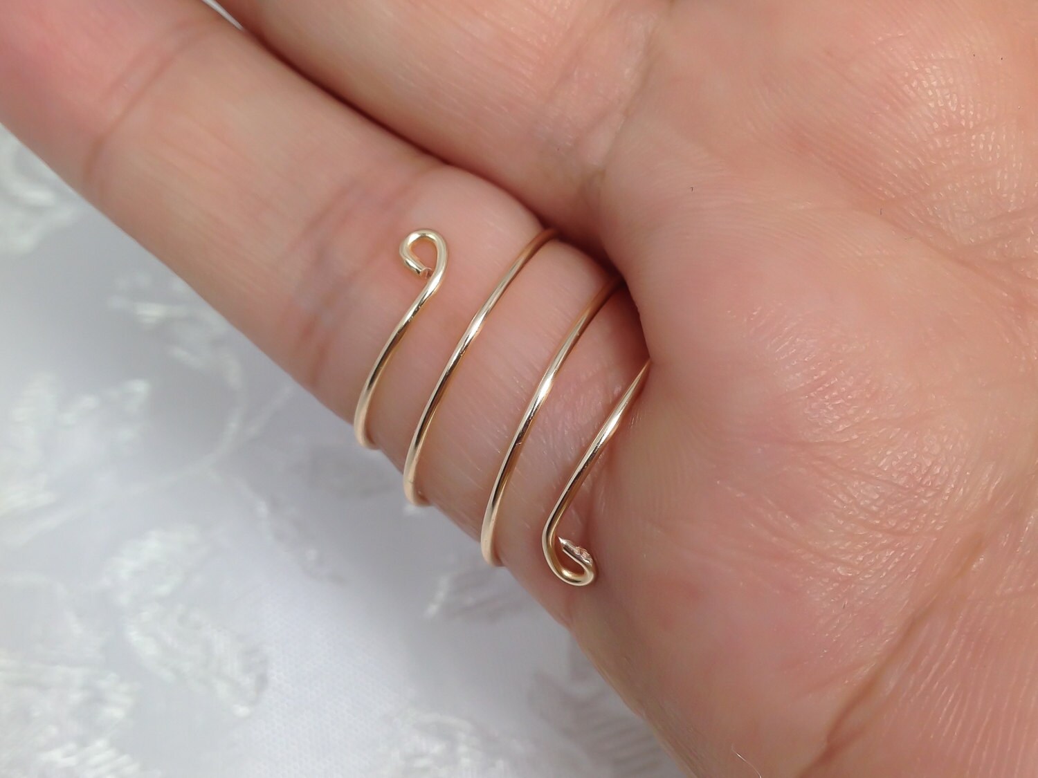 Spiral Ring Tri Ring 3 Ring Look Reversible Ring - Etsy