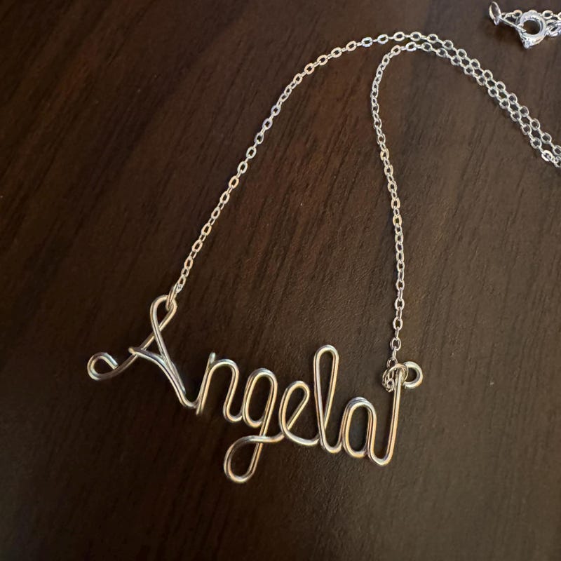 Wire Name Jewelry - Etsy