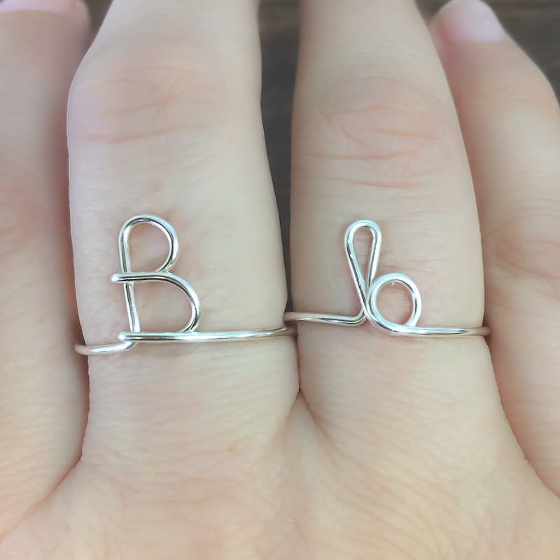 Initial Ring - Etsy