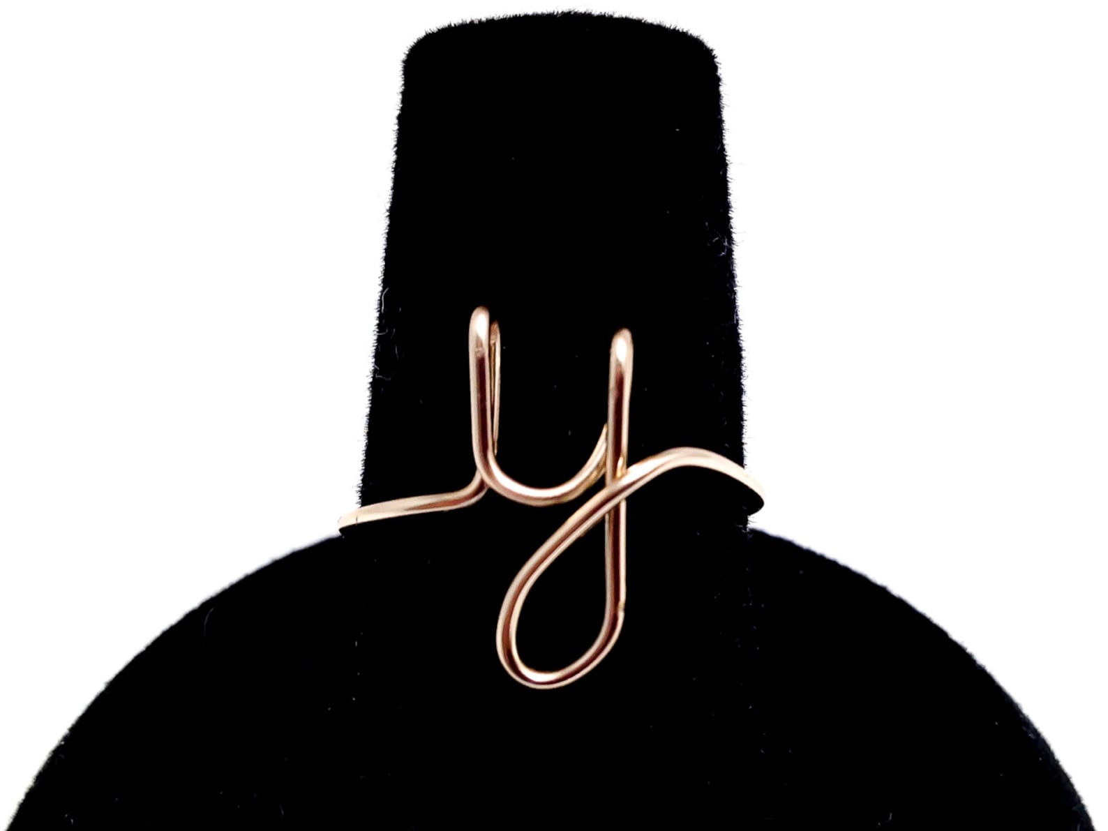 Initial Ring Letter Y Ring Personalized Wire Initial Ring - Etsy