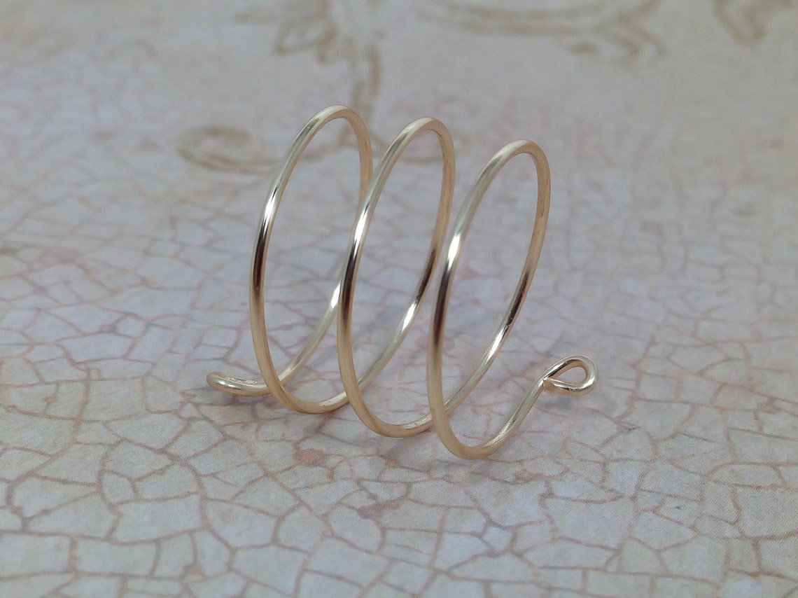 Spiral Ring Tri Ring 3 Ring Look Reversible Ring - Etsy