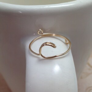 Initial Ring Letter C Ring Personalized Wire Initial Ring - Etsy