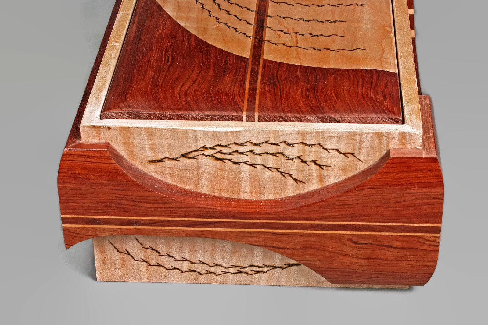 LARGE Jewelry Box rythym and Reds in Tiger - Etsy