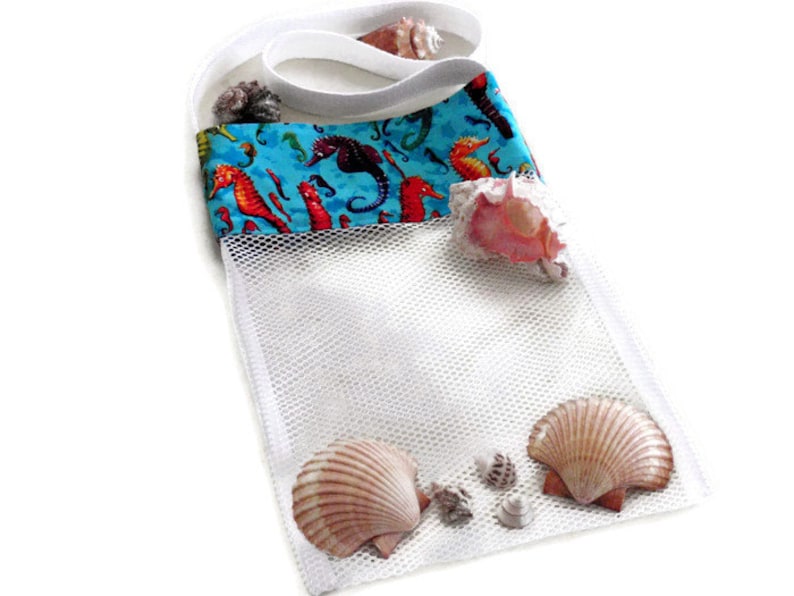 Mesh Sea Shell Bag Shell Collecting Bag Mesh Beach Bag Pool - Etsy