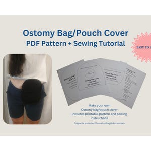 Ostomy Bag Cover PDF Sewing Pattern + Instructions, DIY Stoma Pouch ...