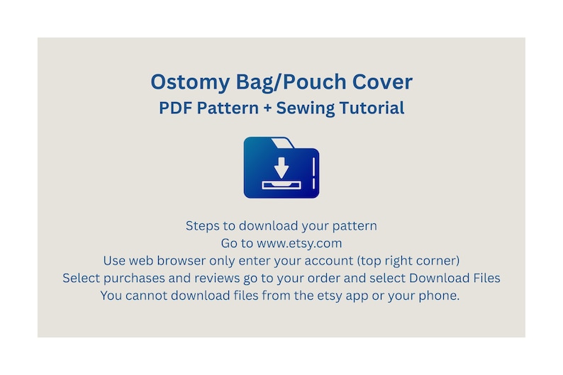 Ostomy Bag Cover PDF Sewing Pattern + Instructions, DIY Stoma Pouch ...