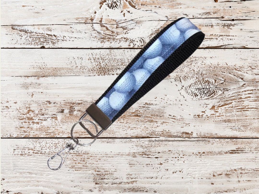 Golf Gift for Men, Golf Key Chain Holder, Swivel Hook Key Fob, Black ...