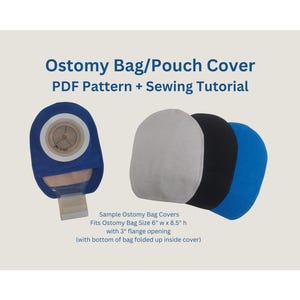 Ostomy Bag Cover PDF Sewing Pattern + Instructions, DIY Stoma Pouch ...