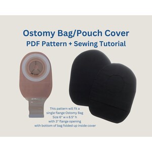 Ostomy Bag Cover PDF Sewing Pattern + Instructions, DIY Stoma Pouch ...