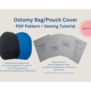 Ostomy Bag Cover PDF Sewing Pattern + Instructions, DIY Stoma Pouch ...