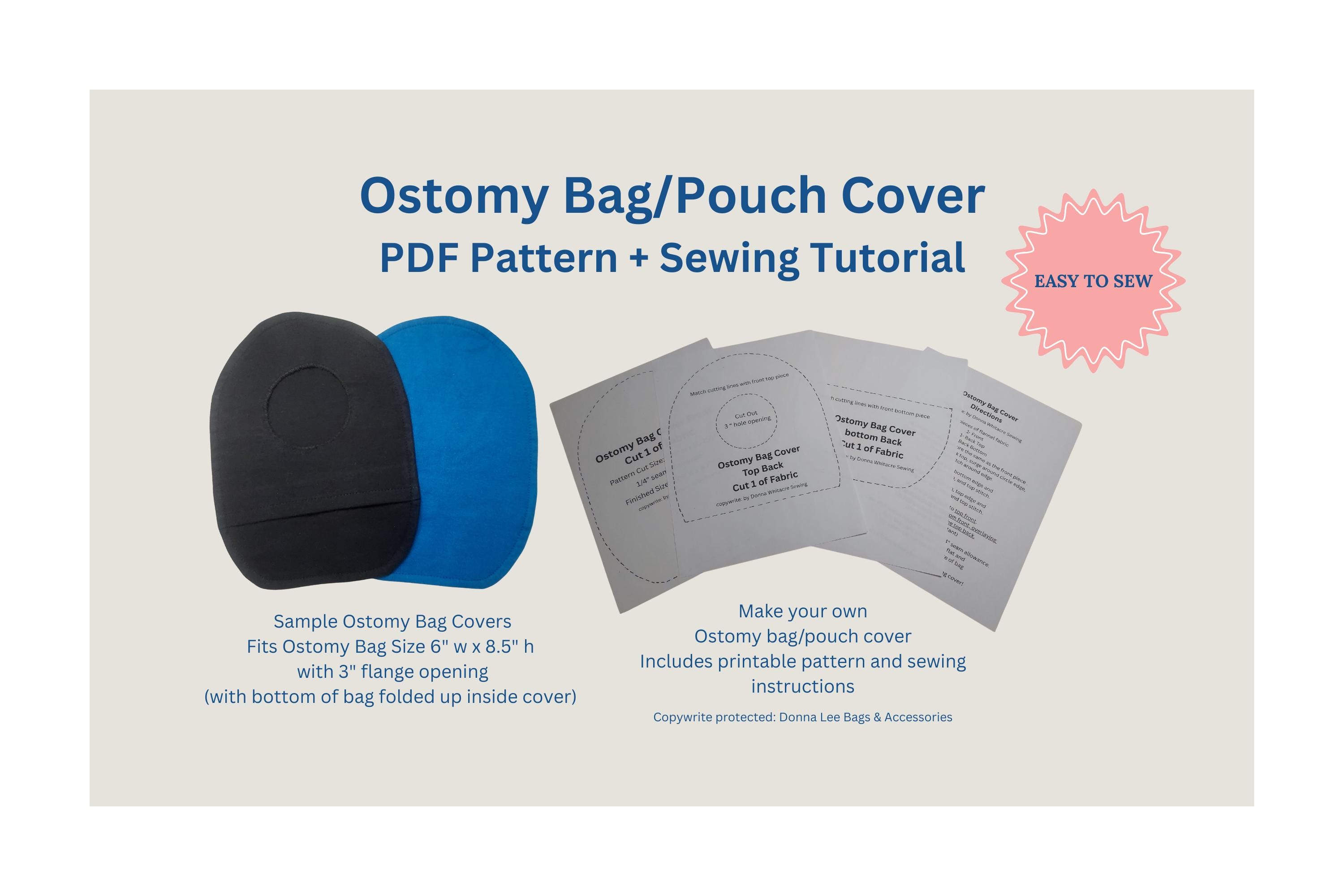 Ostomy Bag Cover Sewing Pattern + Instructions, DIY Stoma Pouch ...