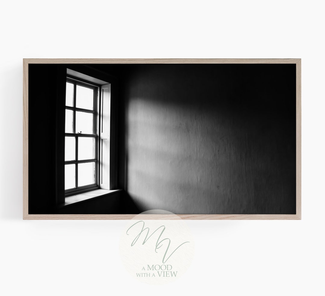 Samsung Frame TV Art, Striking Window Light, Digital Wallpaper, Smart ...