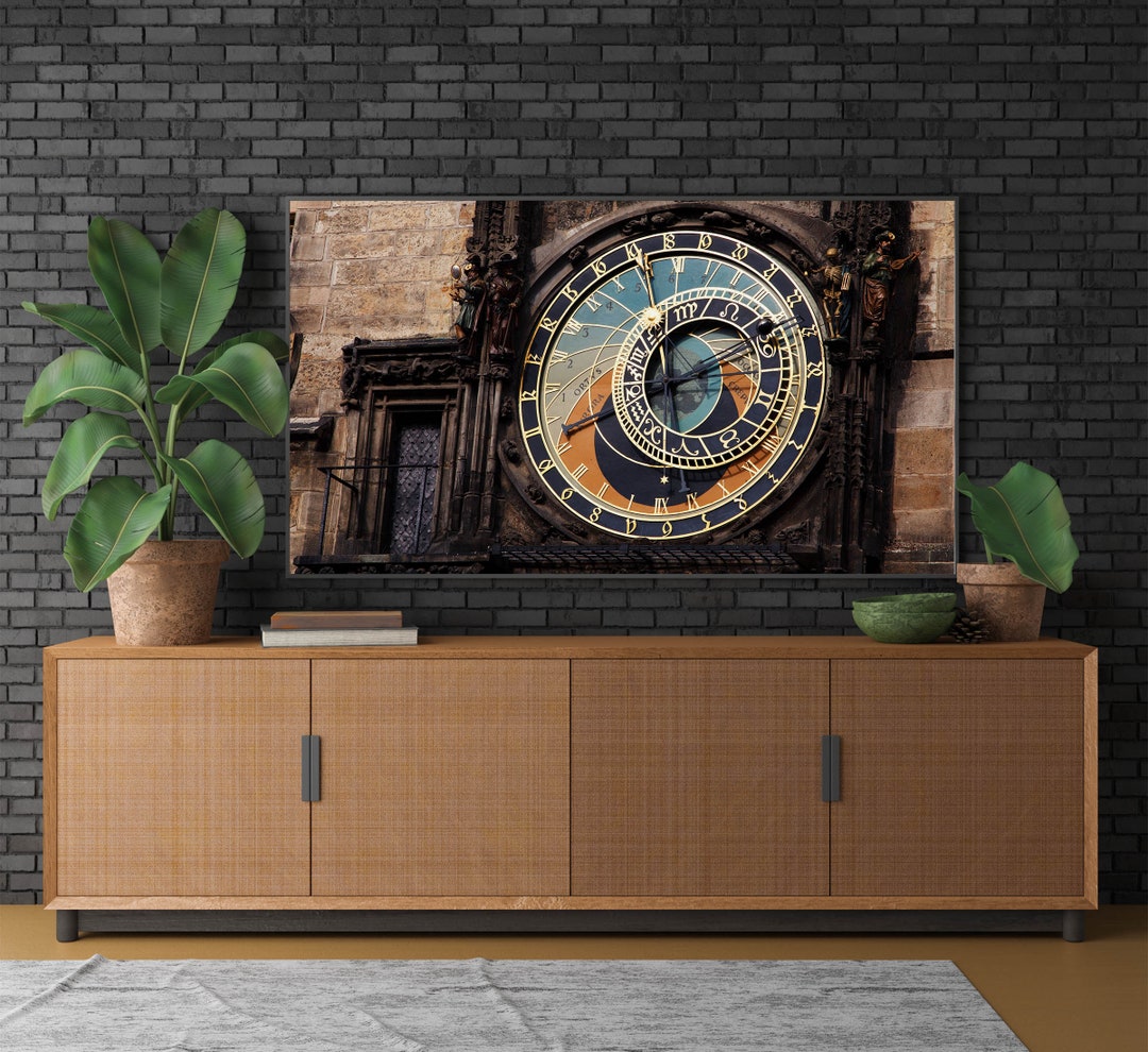 Astronomical Clock Samsung Frame TV Art Famous Landmark - Etsy