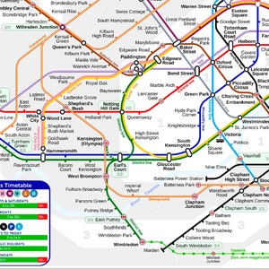 London Tube Map as Frame TV Art, Cool Map of the London Underground ...