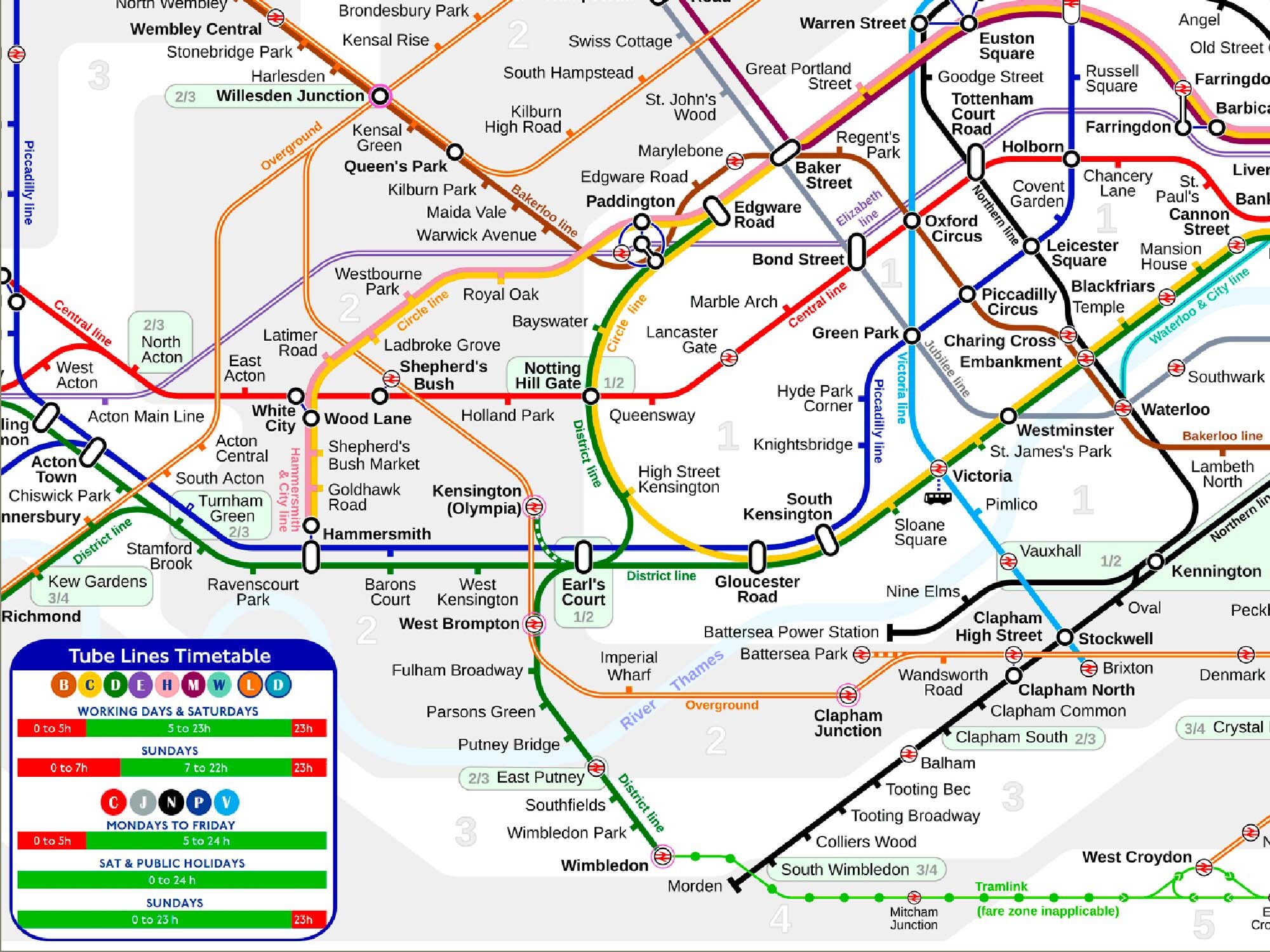London Tube Map as Frame TV Art, Cool Map of the London Underground ...