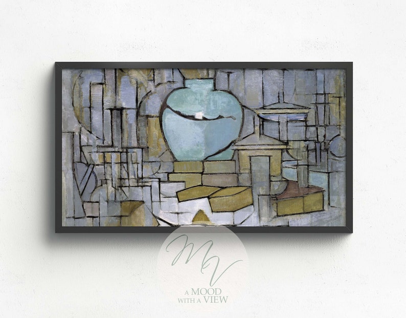 Samsung Frame TV Art, Piet Mondrian's Still Life With Gingerpot II ...