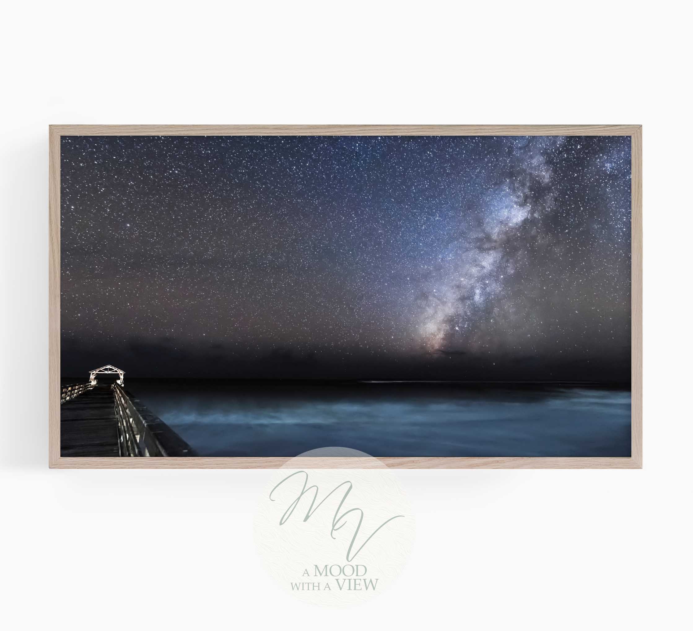 Samsung Frame TV Art: Milky Way Galaxy Seen From Hawaii, Night Sky and ...