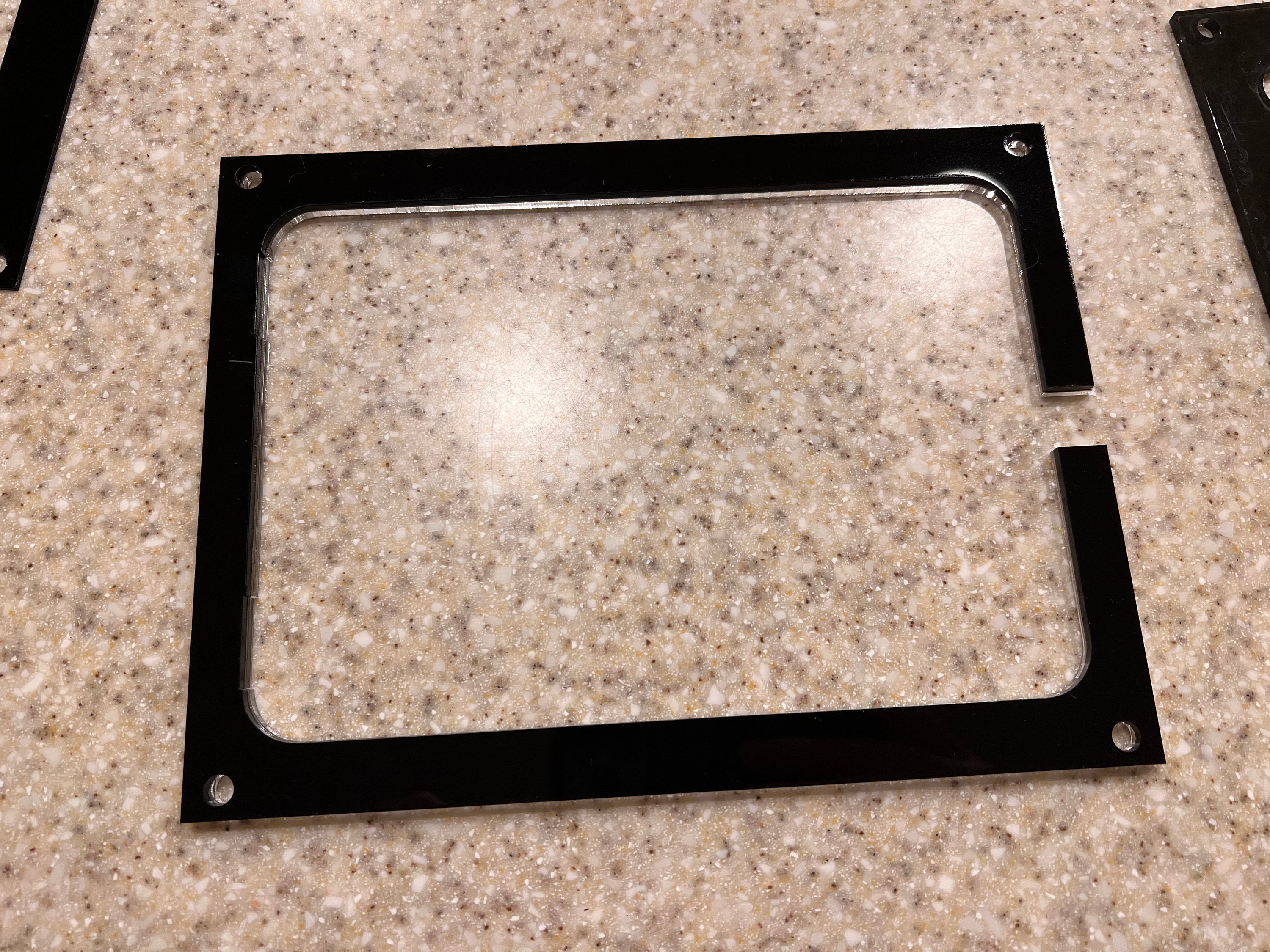 Black Acrylic Frame to Install an iPad Mini 6 Into a Vintage Macintosh ...