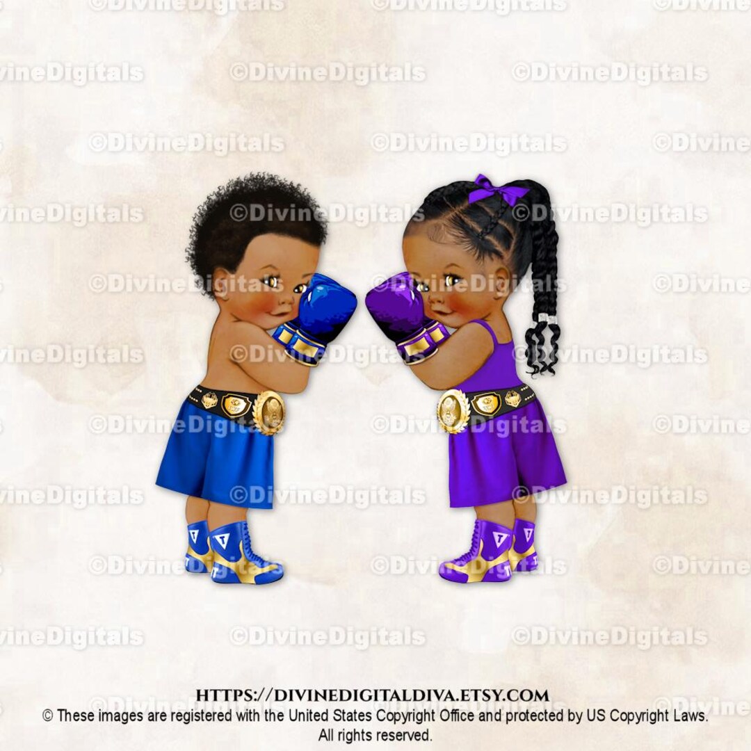 Baby Boxer Royal Blue Purple Gold | Baby Boy & Girl Dark Tone Braids ...