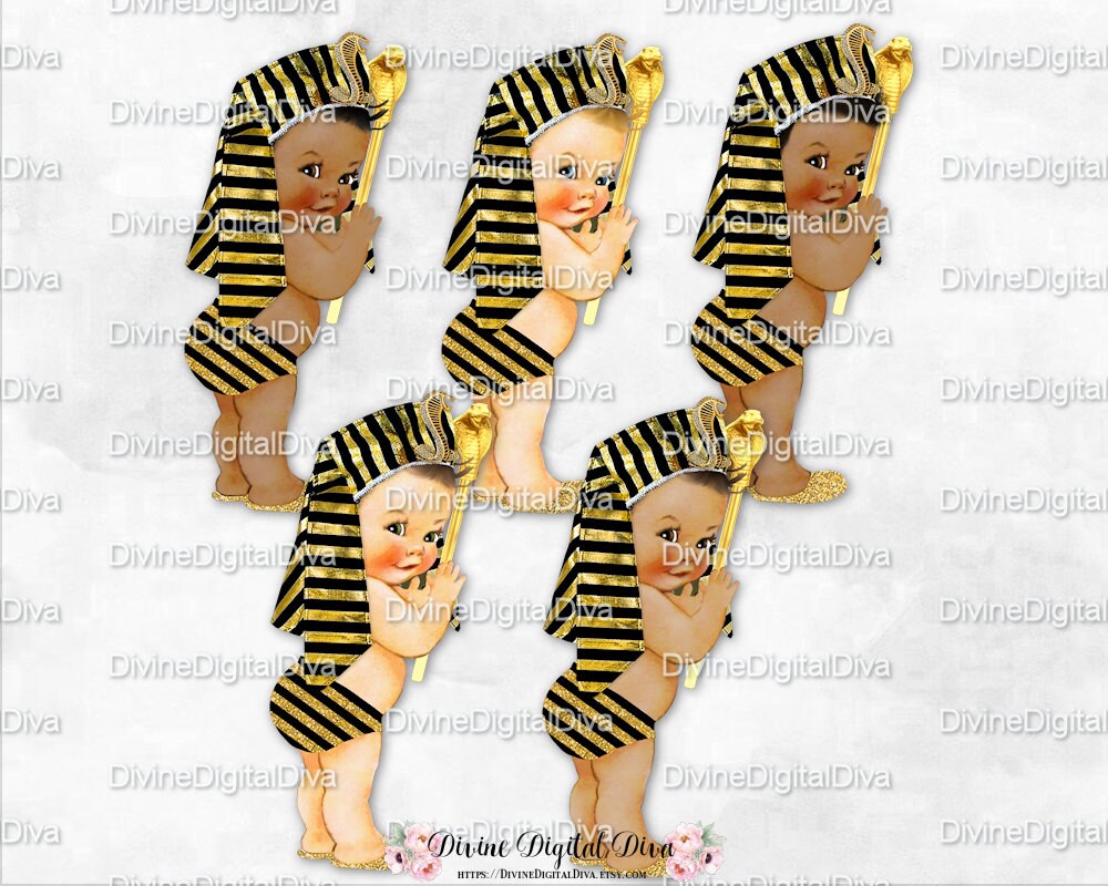 Little Prince Egyptian Pharaoh Black & Gold Headdress Cobra | Etsy