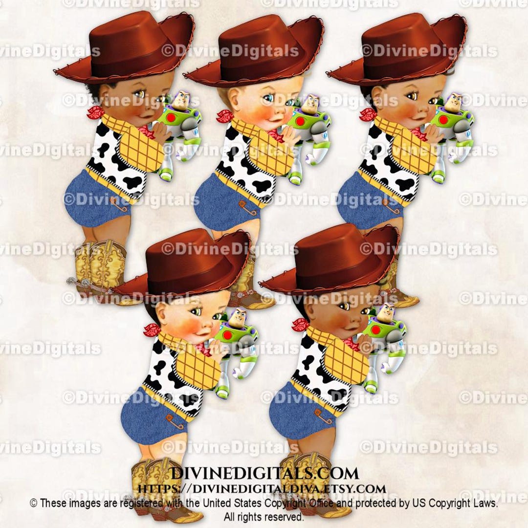 Little Cowboy Denim Yellow Western Shirt Cow Print Vest Boots Toy Baby ...