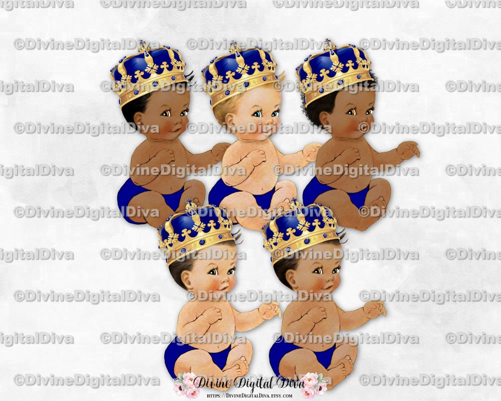 Little Prince Dark Blue Navy Gold Crown Sitting Baby Boy 3 | Etsy