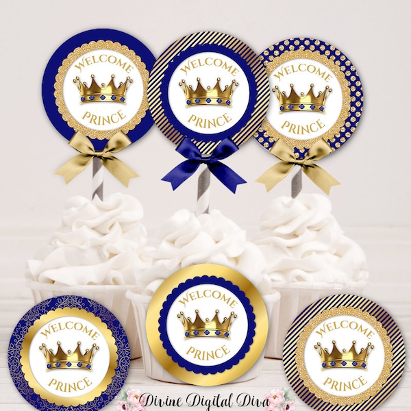Crown Cupcake Topper - Etsy