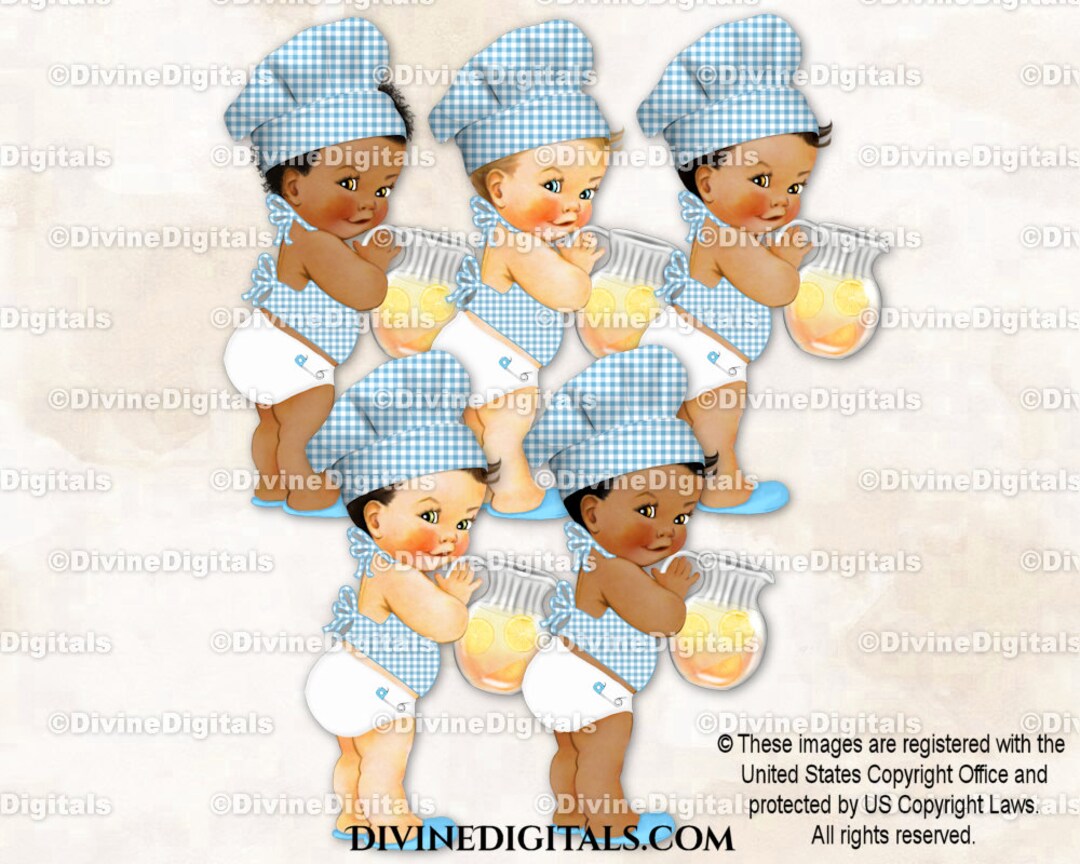 Little Chef Babyq BBQ Blue Gingham Lemonade Pitcher Baby Boy Clipart - Etsy