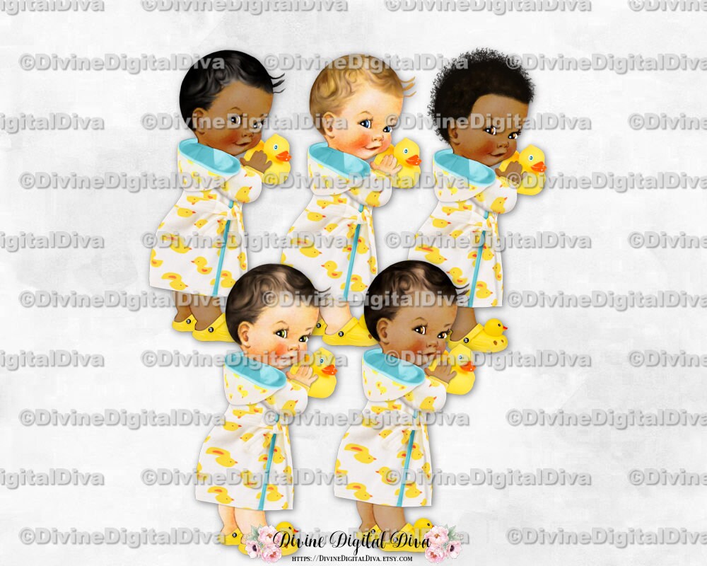 Rubber Ducky Bath Time Bathrobe Duck Yellow Baby Boy 3 Skin | Etsy