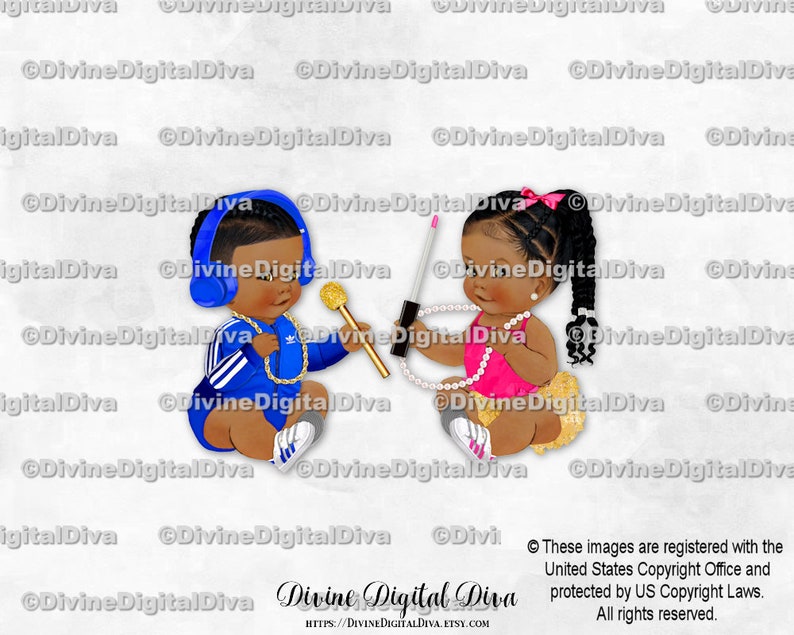 Hip Hop DJ Headset Royal Blue Gold Chain Hot Pink Beats Baby - Etsy