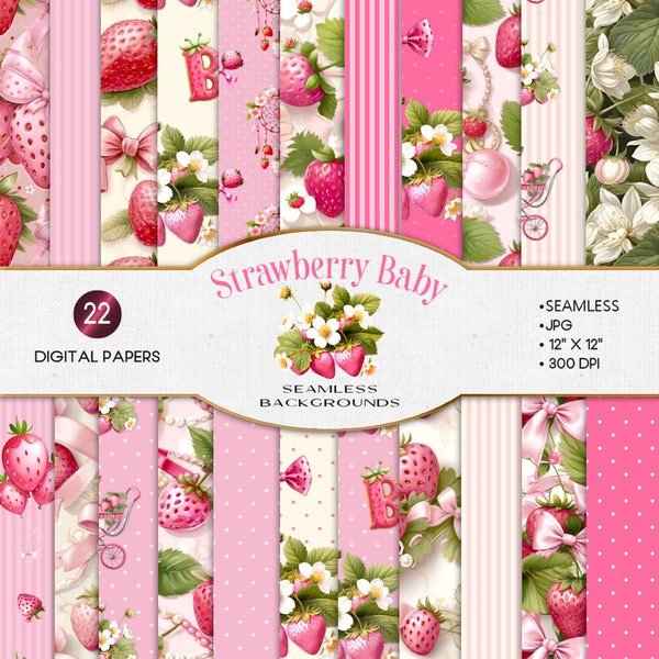 Strawberry Wallpaper - Etsy
