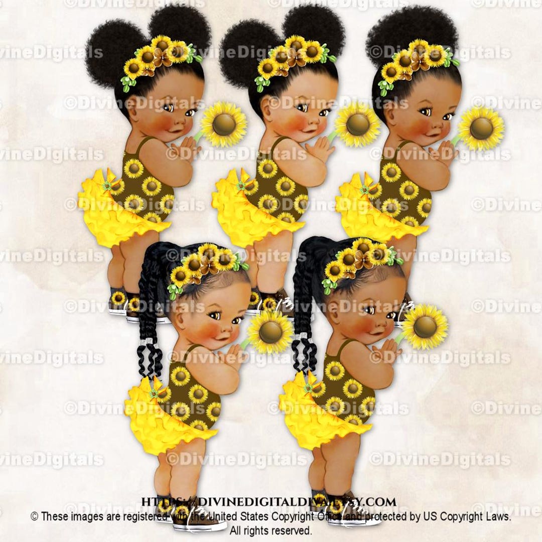 Sunflower Yellow Brown Flower Hairpiece Sneakers Baby Girl Babies of ...