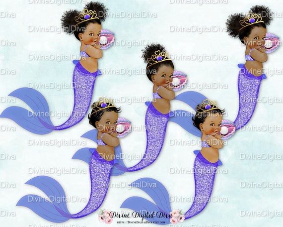 Ethnic Baby Girl Mermaid