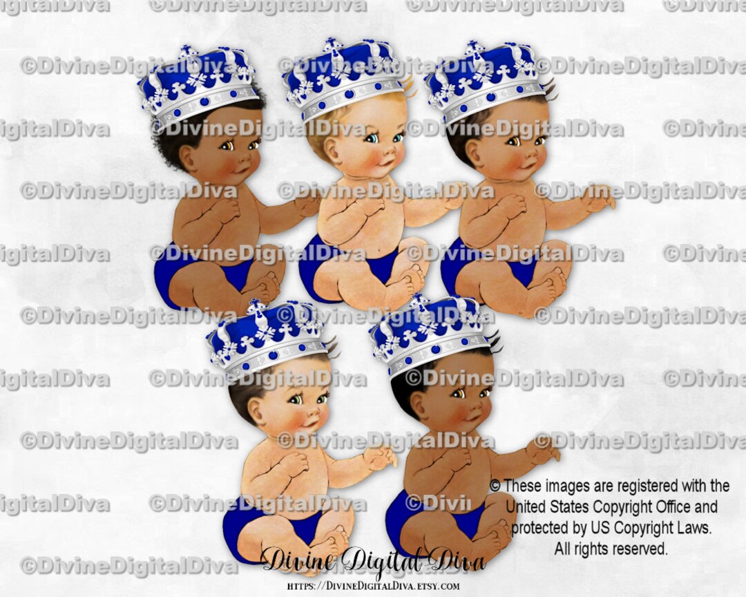 Little Prince Dark Blue Navy Silver Crown / Sentado Baby Boy 3 - Etsy ...