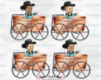 Baby cowboy clipart | Etsy