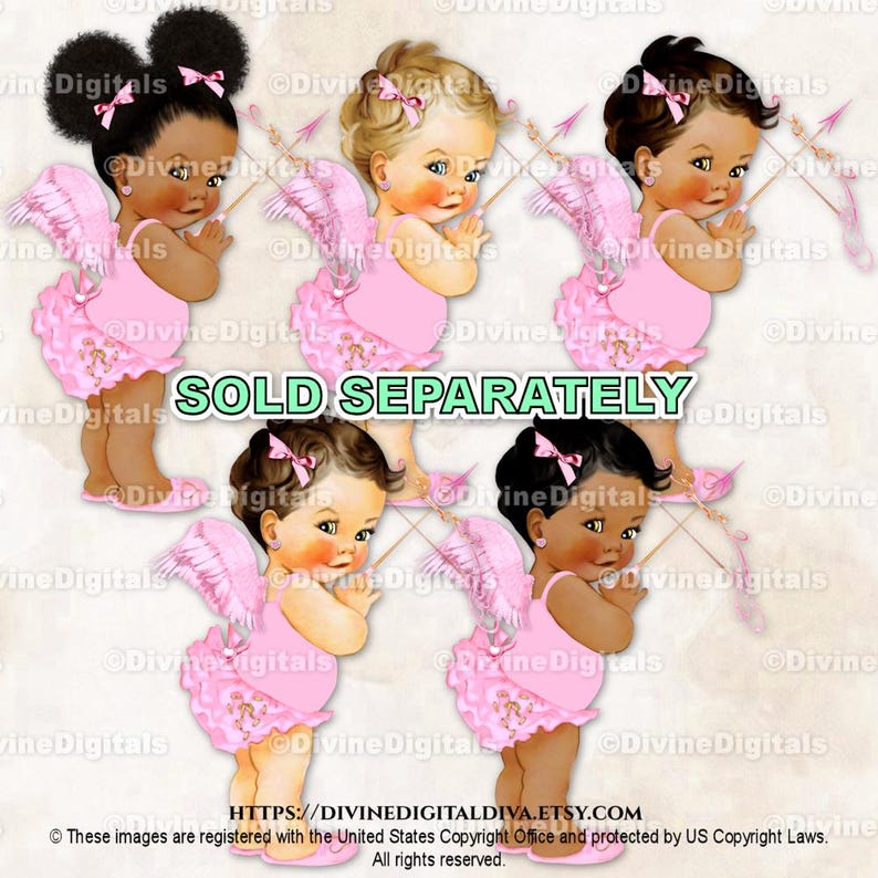 Little Prince Valentine Angel Cupid Red Wings Bow & Arrow Baby Boy ...
