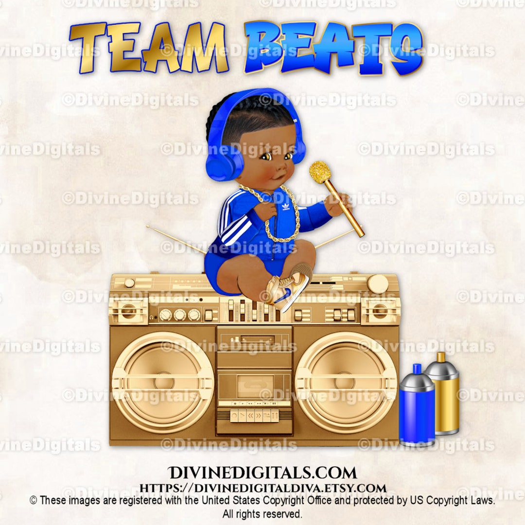 Team Beats Royal Blue Gold for T Shirts & More Baby Boy Dark Tone ...